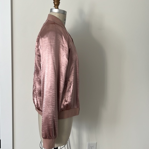 Tone It Up | Jackets & Coats | Tone It Up Shiny Pink Bomber Jacket | Poshmark